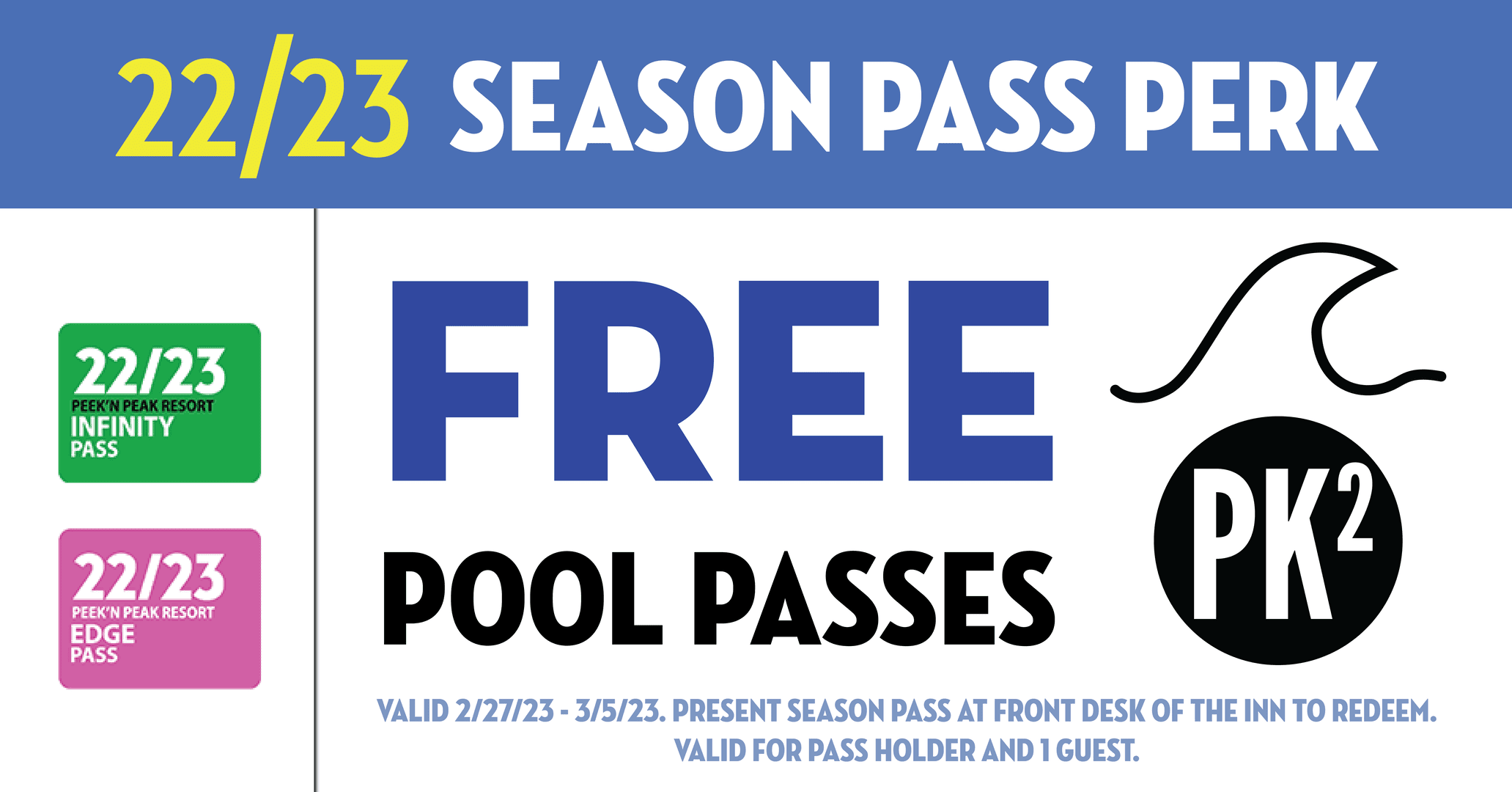 Free Pool Passes Peekn Peak